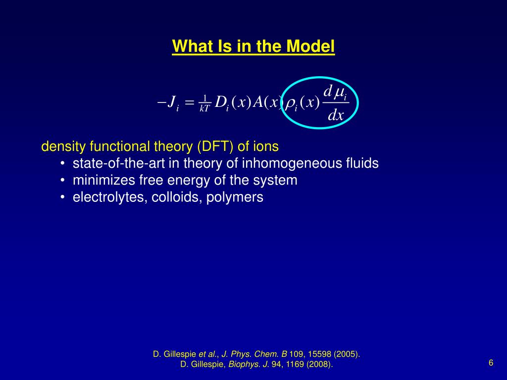 PPT - Dirk Gillespie Department of Molecular Biophysics and Physiology ...