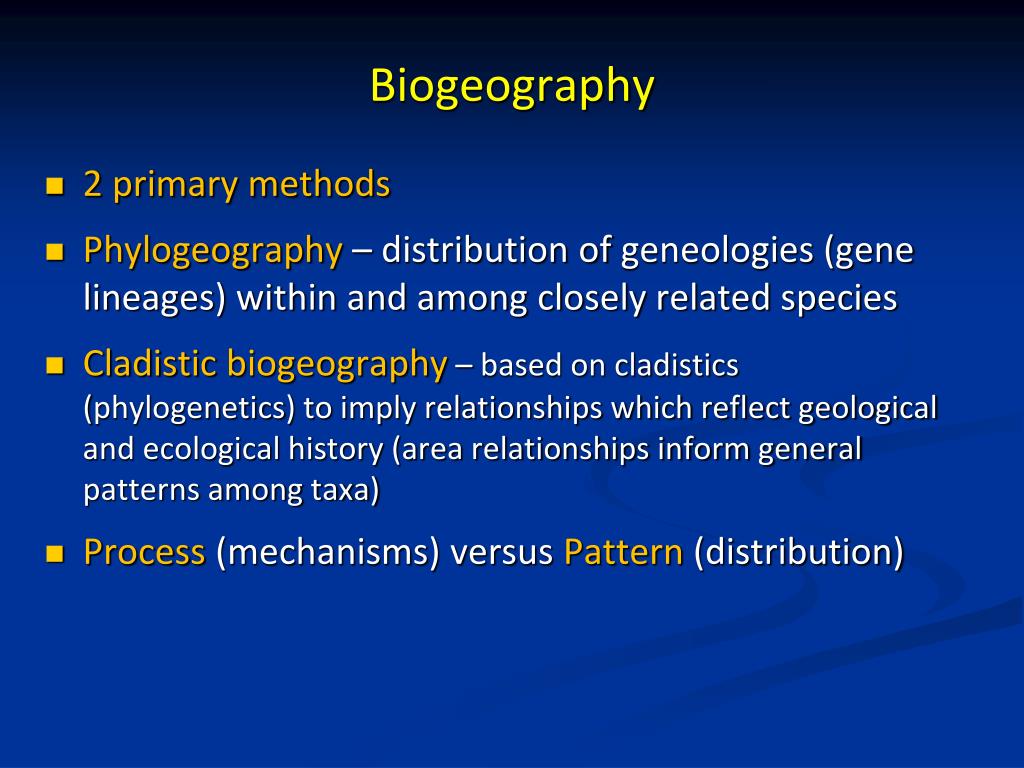 PPT - Biogeography, Conservation, and Genetics Biology of Fishes 11.13. ...