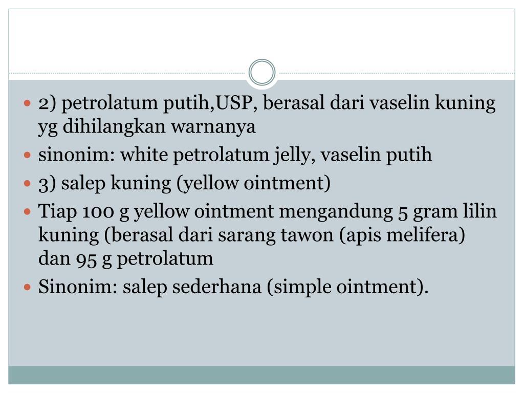 PPT - FORMULASI TEKNOLOGI SEDIAAN CAIR DAN SEMI PADAT ( salep ...