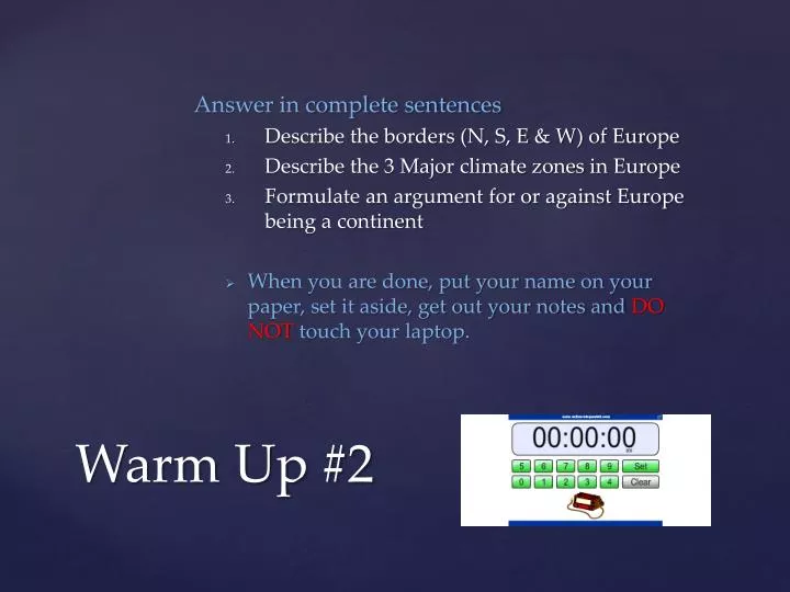 PPT - Warm Up #2 PowerPoint Presentation, free download - ID:2376881