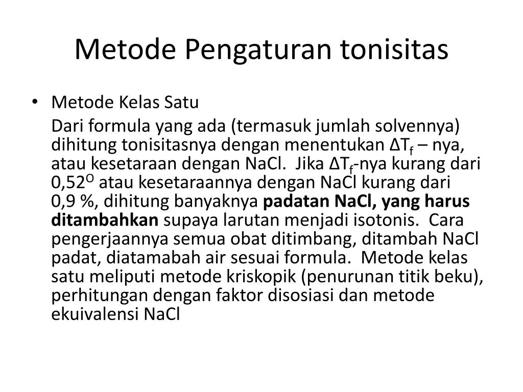 PPT - FORMULASI DAN TEKNOLOGI SEDIAAN STERIL PowerPoint Presentation ...