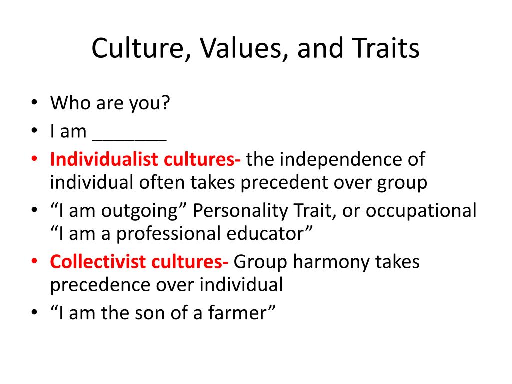 PPT - Cultural Influences on Personality PowerPoint Presentation, free ...