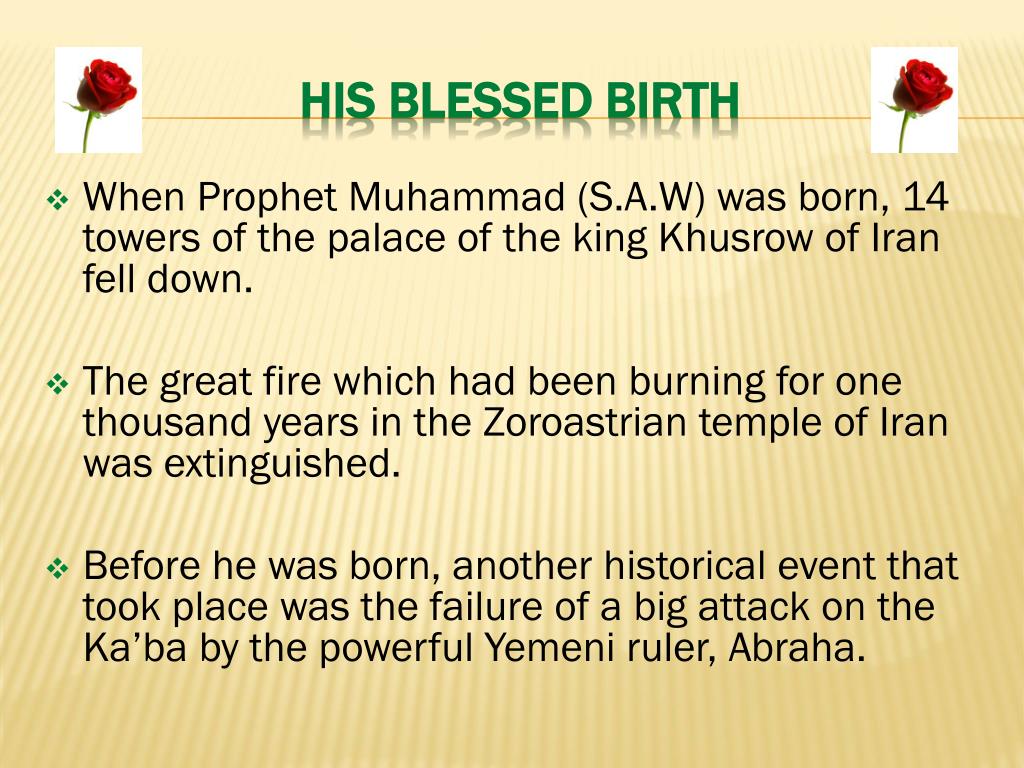 PPT - Biography of our Beloved Holy Prophet sayyidina Muhammad ...