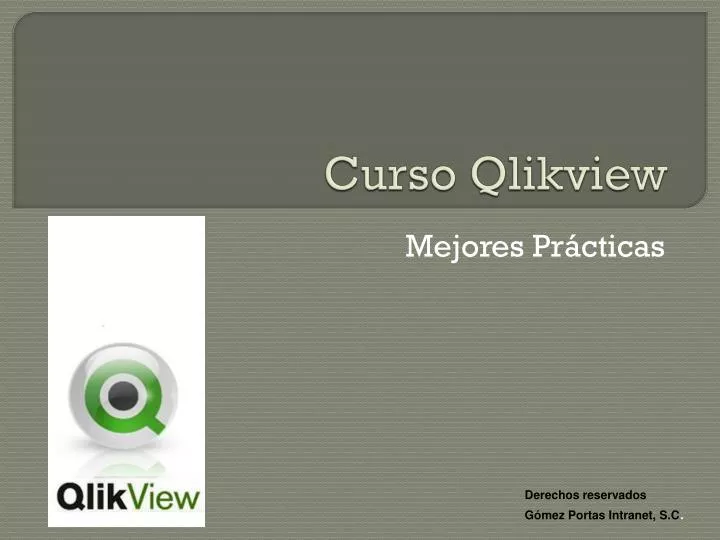 PPT - Curso Qlikview PowerPoint Presentation, free download - ID:2377875