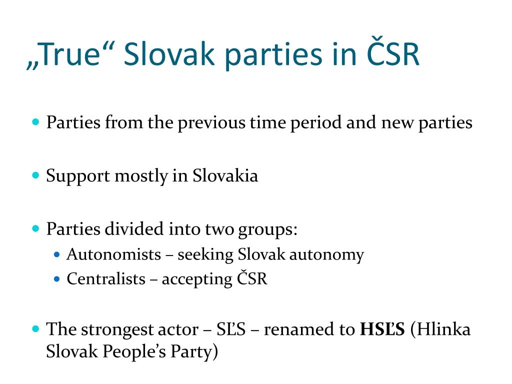 PPT - Slovak politics before 1989 PowerPoint Presentation, free ...
