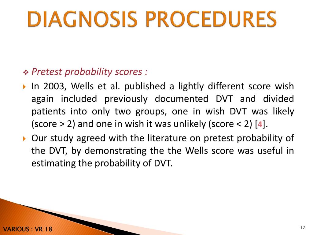 PPT - CLINICAL PROBABILITY AND DOPPLER ULTRASOUND IN DEEP VENOUS ...