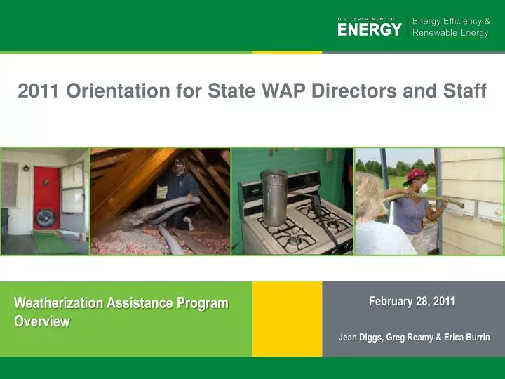 PPT - Weatherization Assistance Program Overview PowerPoint ...