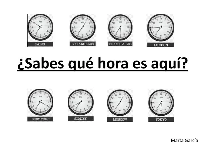 PPT - ¿Sabes qué hora es aquí? PowerPoint Presentation, free download ...