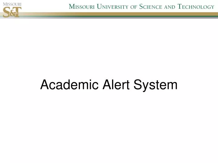 PPT - Academic Alert System PowerPoint Presentation, free download - ID ... PPT - Academic Alert System PowerPoint Presentation, free download - ID ...