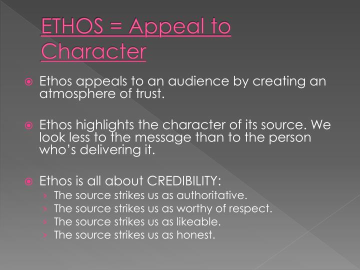 PPT - ETHOS, PATHOS, LOGOS PowerPoint Presentation - ID:2379308