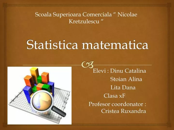 PPT - Statistica matematica PowerPoint Presentation, free download - ID ...
