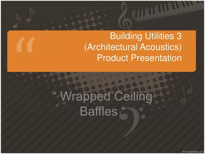PPT - Building Utilities 3 (Architectural Acoustics) Product ...