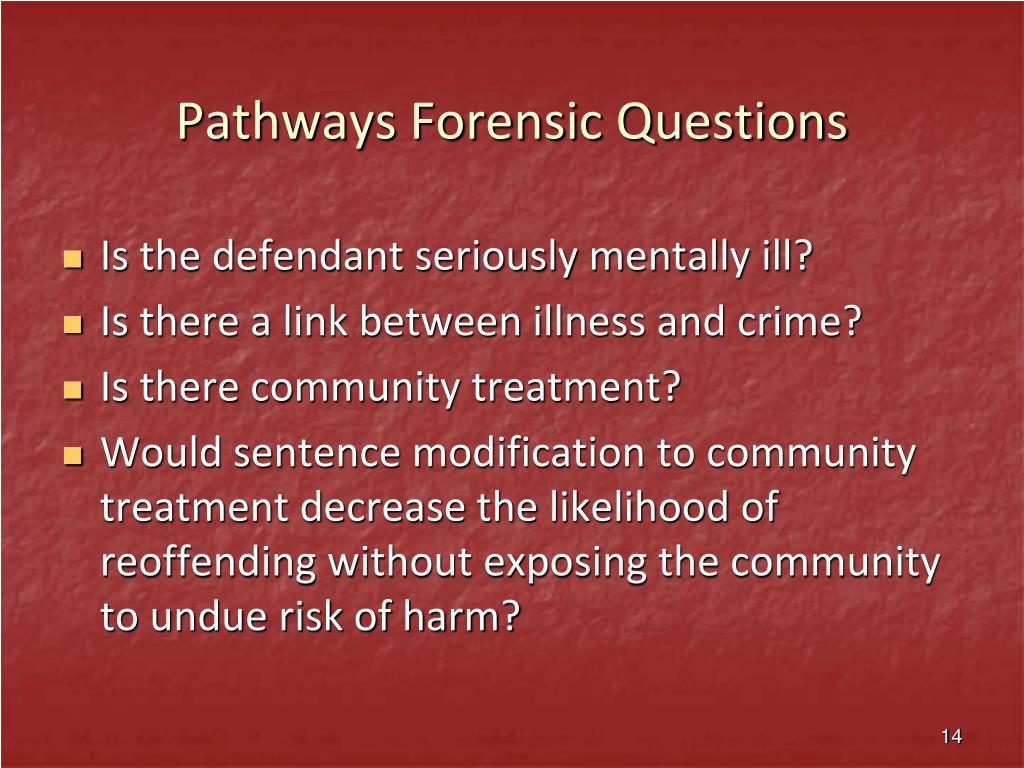 PPT - Criminal Forensic Psychiatry ACGME Requirement Treatment Court ...
