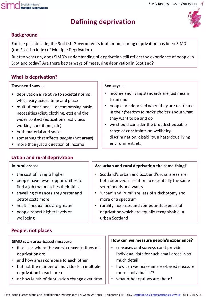 PPT - Defining deprivation PowerPoint Presentation, free download - ID ...