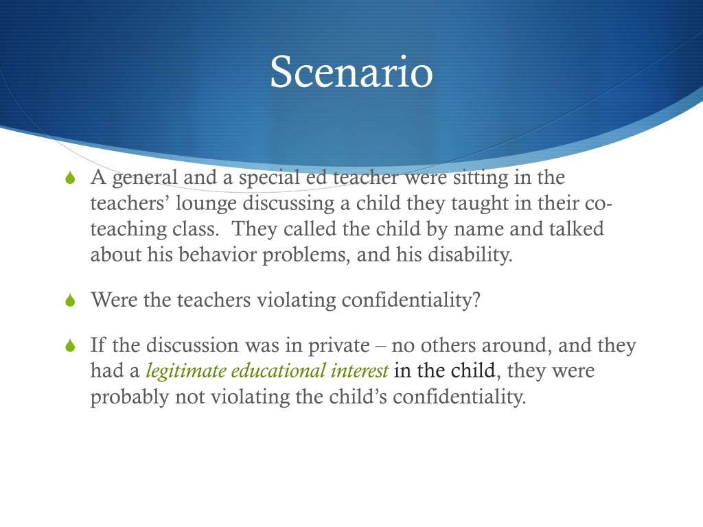 PPT - CONFIDENTIALITY ASD Special Education PowerPoint Presentation ...
