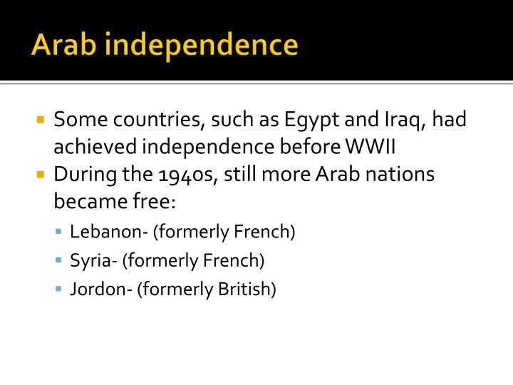 PPT - Creation of the State of Israel PowerPoint Presentation - ID:2381234