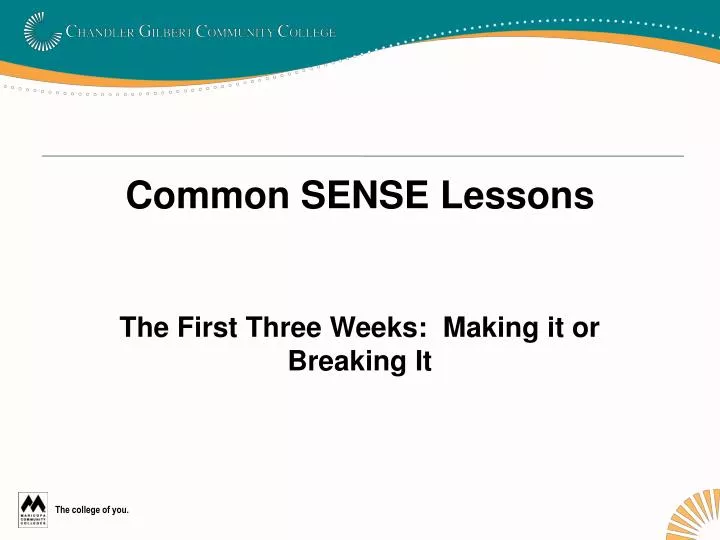 PPT - Common SENSE Lessons PowerPoint Presentation, free download - ID ...