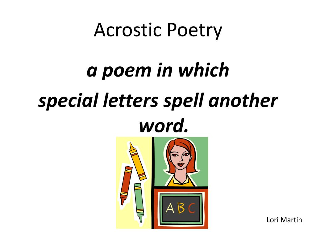 PPT - Acrostic Poetry 3 rd Grade PowerPoint Presentation, free download ...