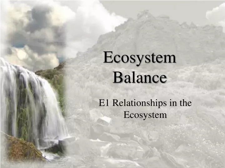 PPT - Ecosystem Balance PowerPoint Presentation, free download - ID:2382004