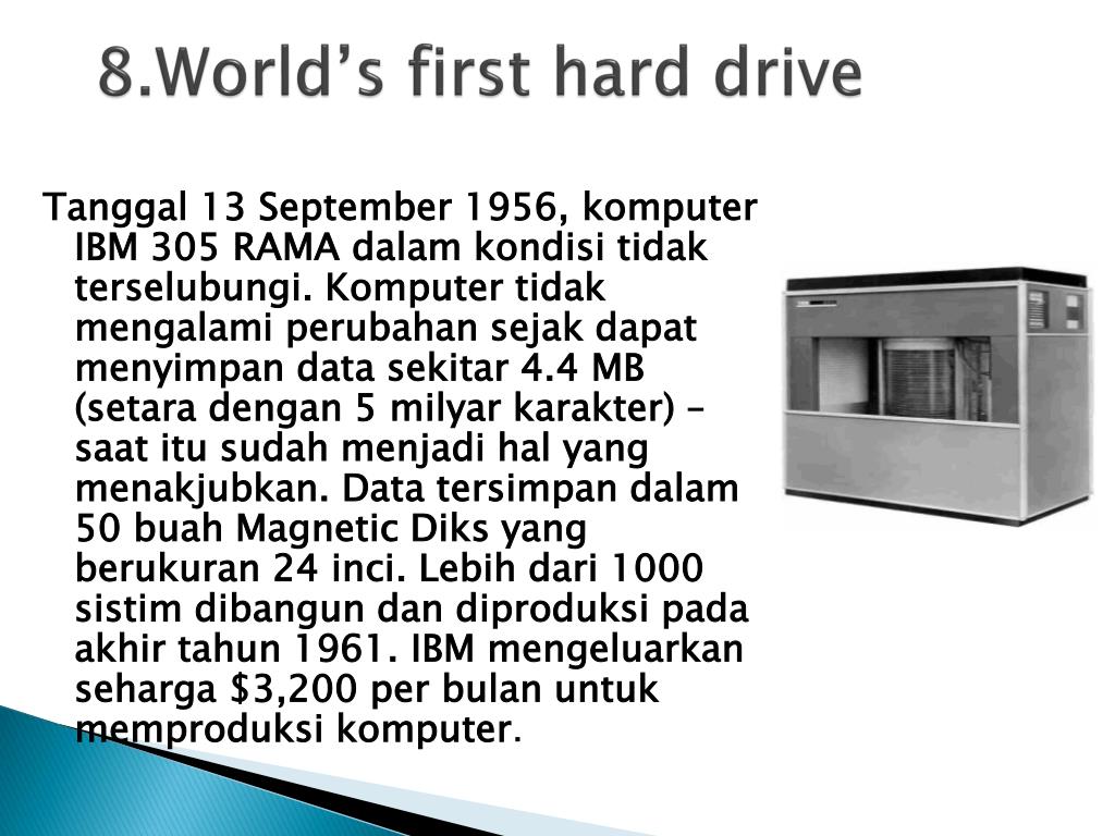 PPT - Pengetahuan Hardware PERKEMBANGAN MEDIA PENYIMPANAN PowerPoint ...