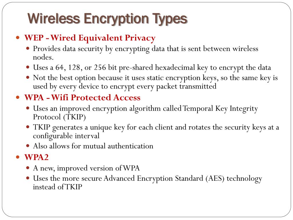 Wireless Encryption Types at Dennis Penn blog Wireless Encryption Types at Dennis Penn blog