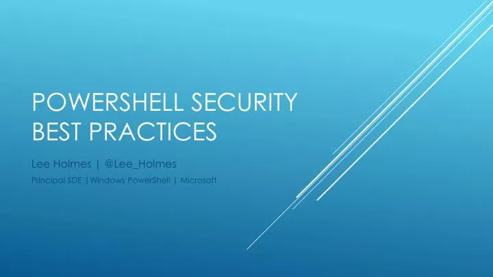 PPT - PowerShell Security best practices PowerPoint Presentation, free ... PPT - PowerShell Security best practices PowerPoint Presentation, free ...