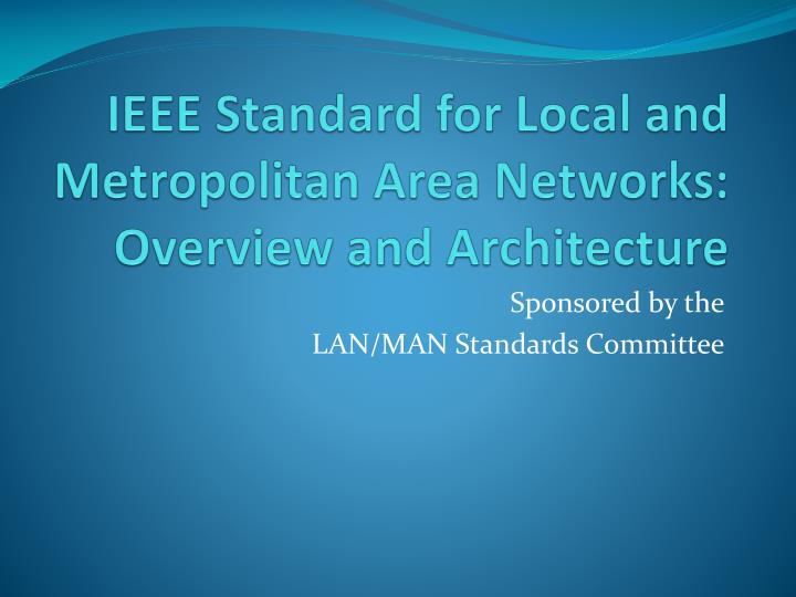 PPT - Wild Card : Metropolitan Area Networks PowerPoint Presentation - ID:2383773