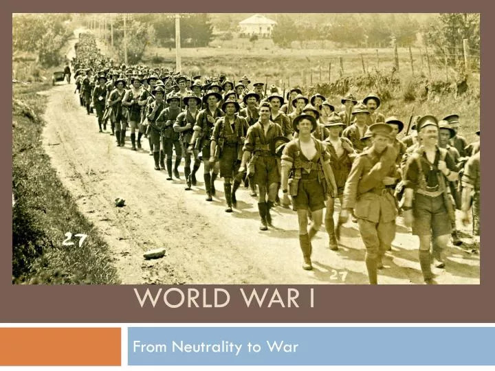 PPT - World War I PowerPoint Presentation, free download - ID:2383829