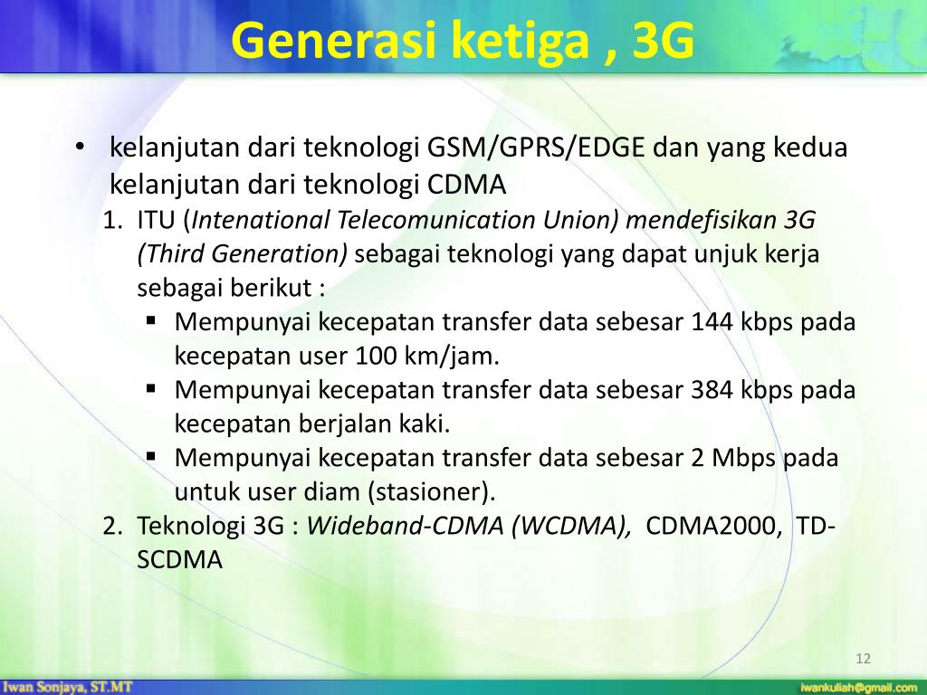 PPT - Teknologi Komunikasi (Komunikasi Selular dan Satelit) PowerPoint ...
