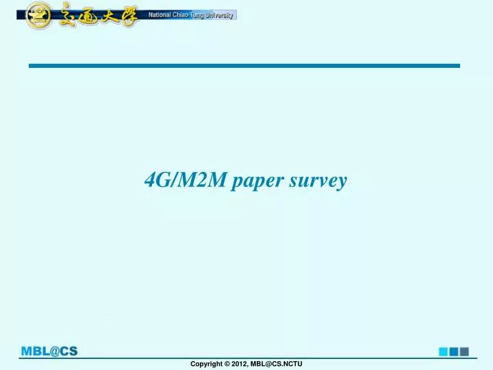 PPT - 4G/M2M paper survey PowerPoint Presentation, free download - ID ...