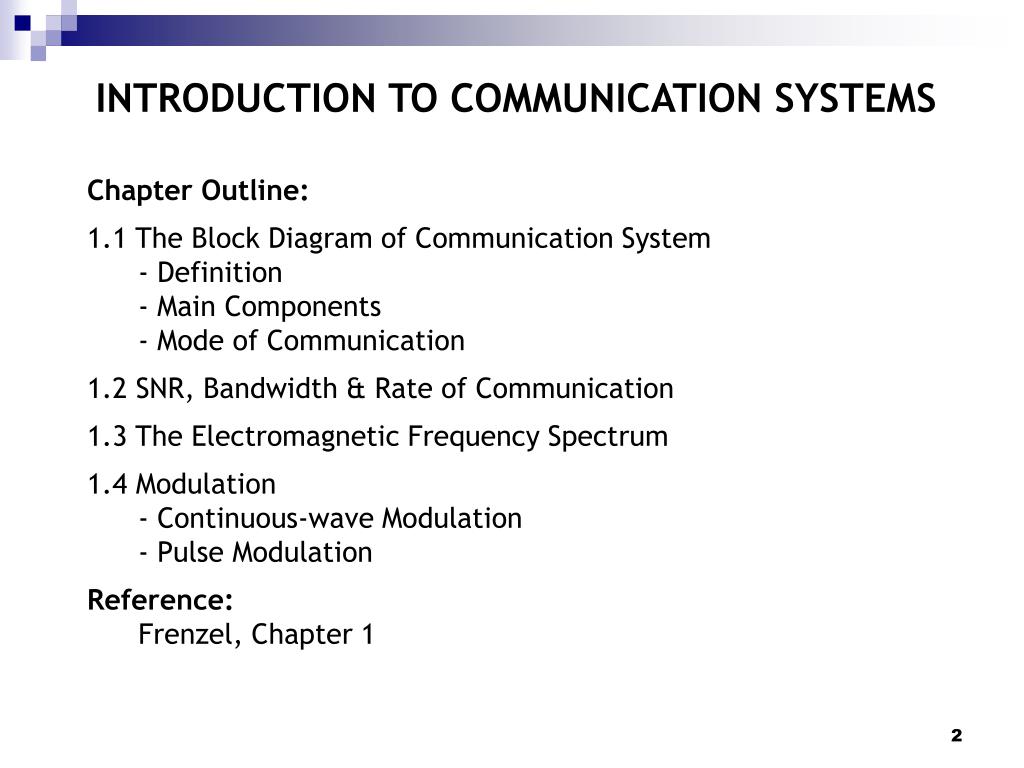 Ppt Communication System Eecb353 Chapter 1 Introduction To