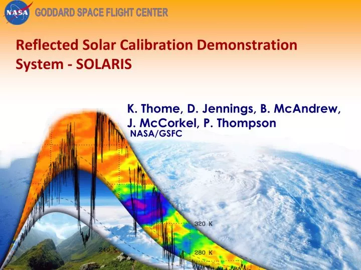 PPT - Reflected Solar Calibration Demonstration System - SOLARIS ...