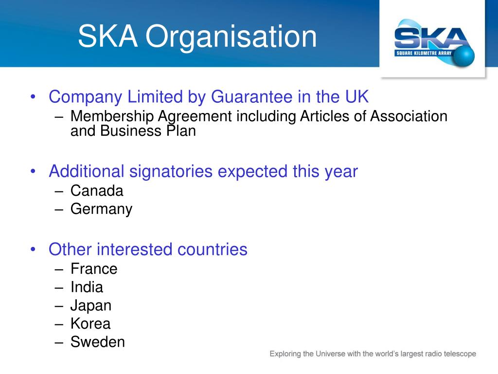 PPT - Update on the SKA R. T. Schilizzi East-Asia SKA Workshop 30 ...