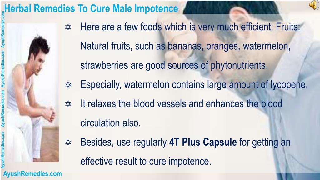 PPT - Diet And Herbal Remedies To Cure Male Impotence PowerPoint ...