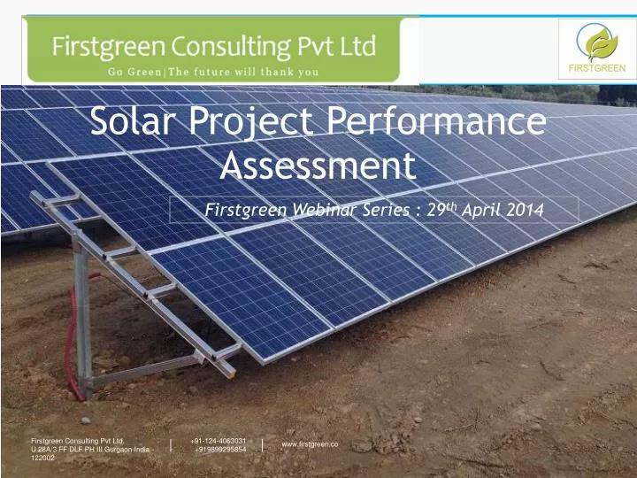 PPT - Solar Project Performance Assessment PowerPoint Presentation ...