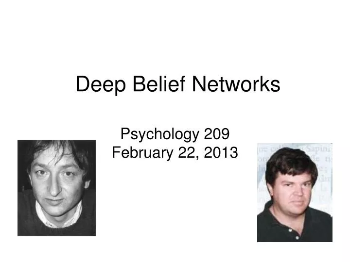 Ppt Deep Belief Networks Powerpoint Presentation Free Download Id 2385118