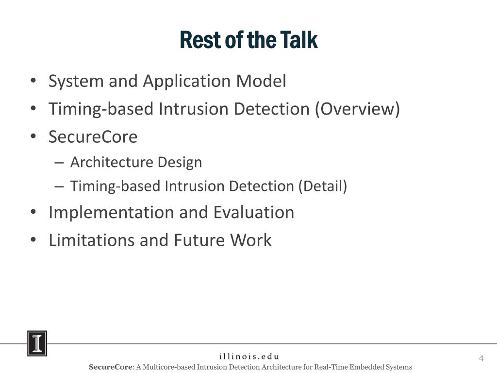 Ppt Securecore A Multicore Based Intrusion Detection Architecture For Real Time Embedded