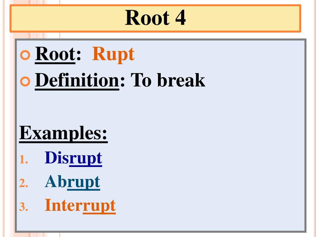 Words With The Root Rupt Meaning Break Words With The Root Rupt Meaning Break