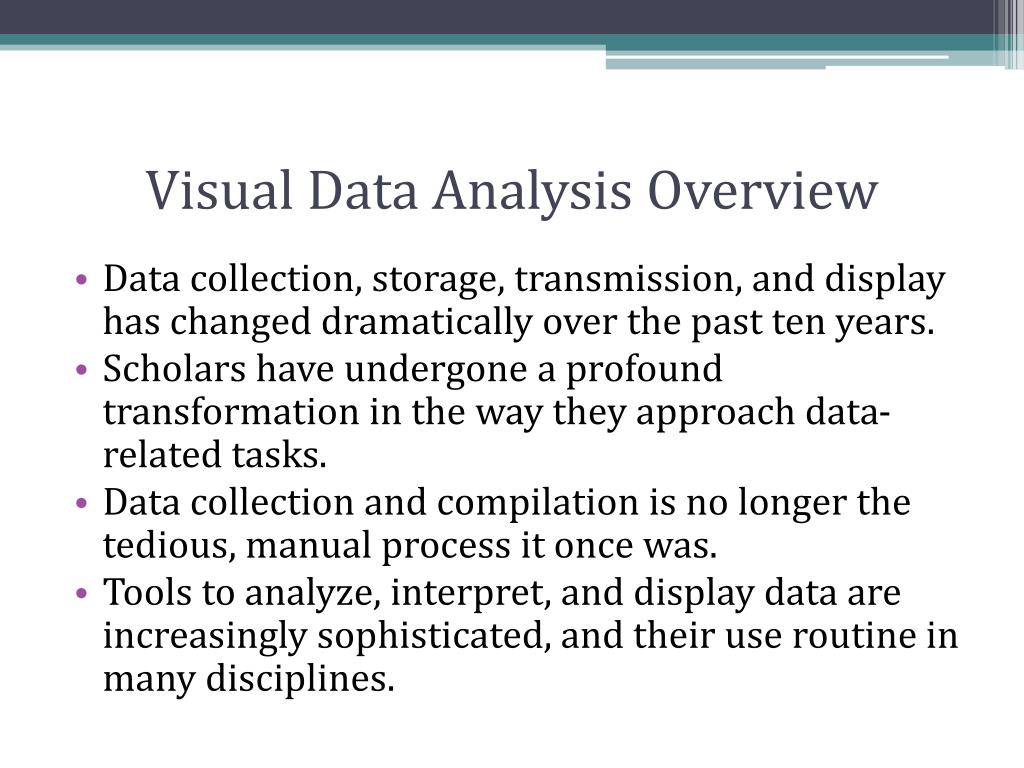 PPT Visual Data Analysis PowerPoint Presentation Free Download ID