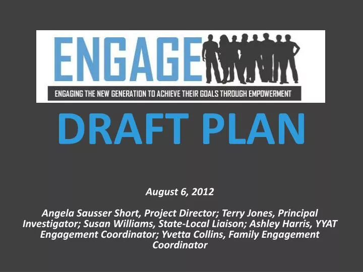 PPT - DRAFT PLAN PowerPoint Presentation, free download - ID:2386227