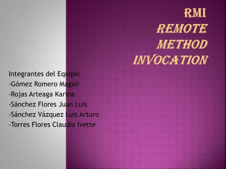 PPT - RMI Remote Method Invocation PowerPoint Presentation, free ...