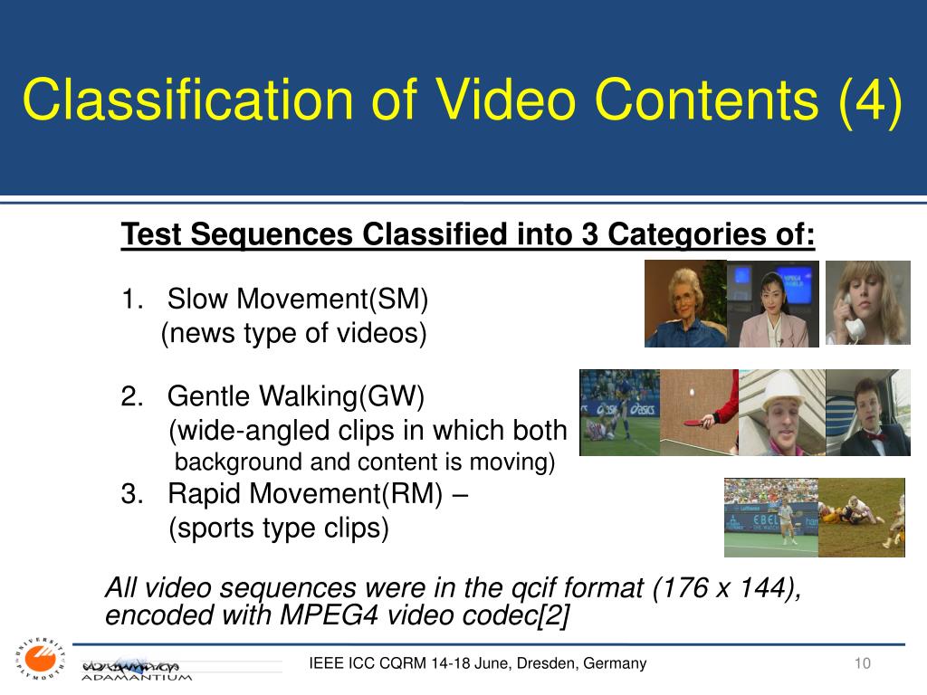 PPT - Content Clustering-Based Video Quality Prediction Model ...