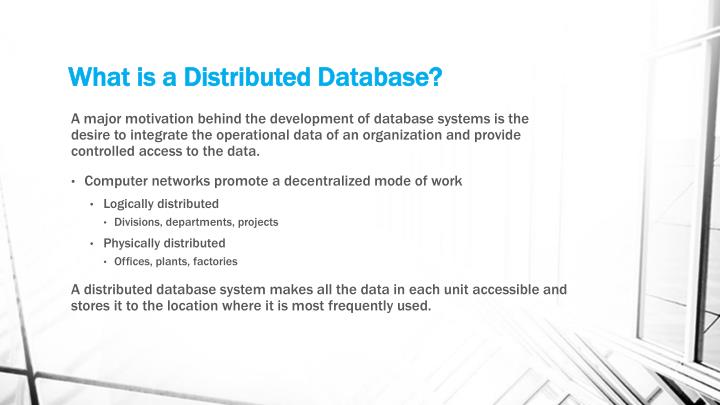 PPT - Distributed Database PowerPoint Presentation - ID:2387030