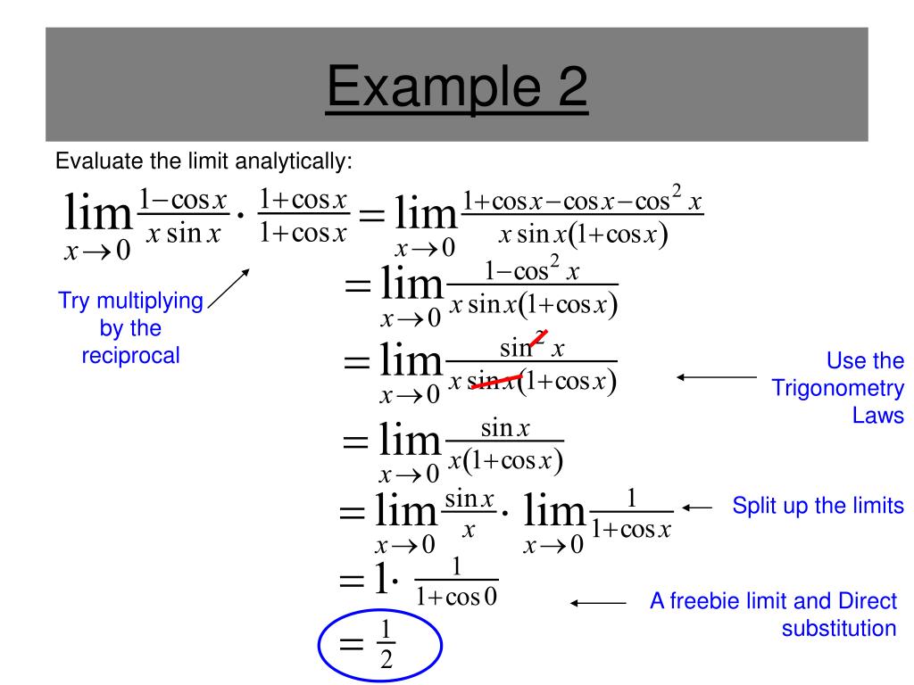 Ppt Section 1 3 Evaluating Limits Analytically Powerpoint