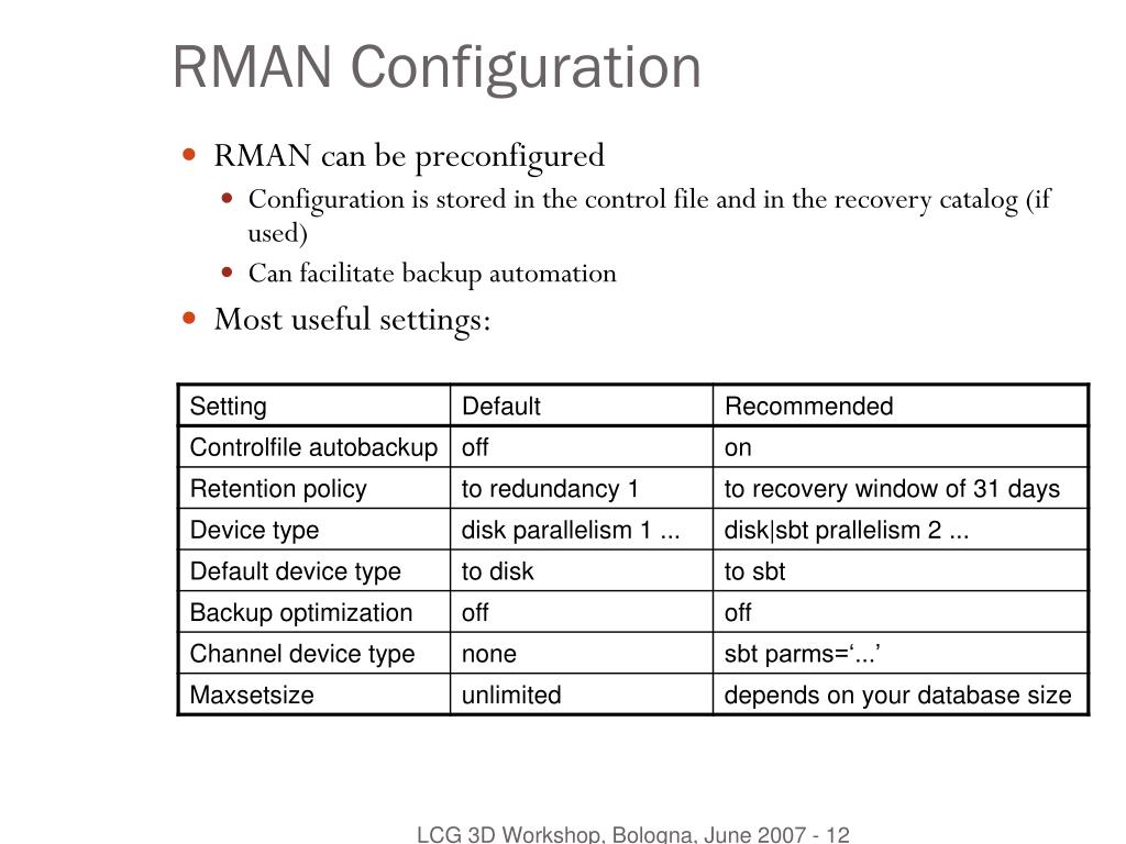 PPT - Backup & Recovery with RMAN PowerPoint Presentation, free ... PPT - Backup & Recovery with RMAN PowerPoint Presentation, free ...