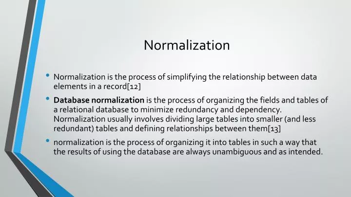 PPT - Normalization PowerPoint Presentation, free download - ID:2387463