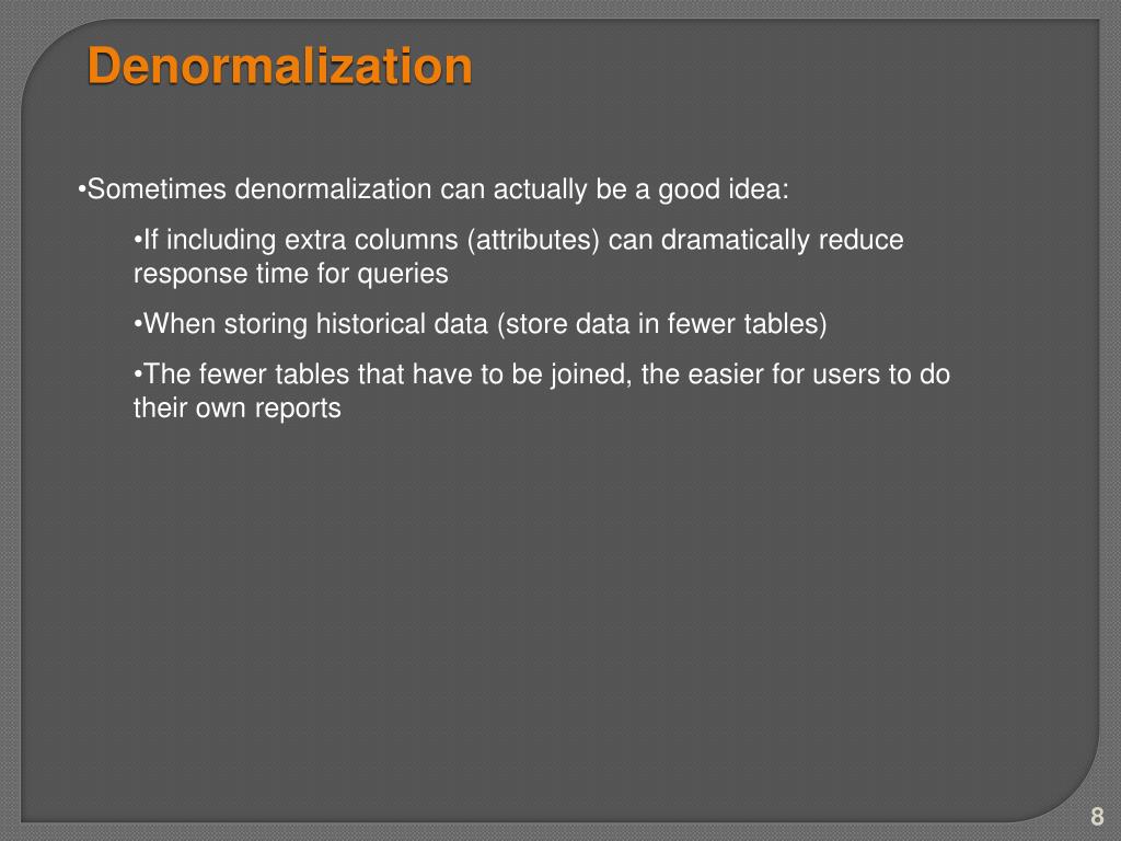 PPT - Normalization Normalization intro First normal form (1NF) Second ... PPT - Normalization Normalization intro First normal form (1NF) Second ...