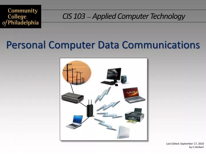 PPT - Personal Computer Data Communications PowerPoint Presentation ...