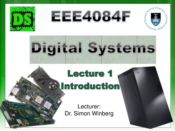 PPT - Lecture 1 Introduction PowerPoint Presentation, free download ...