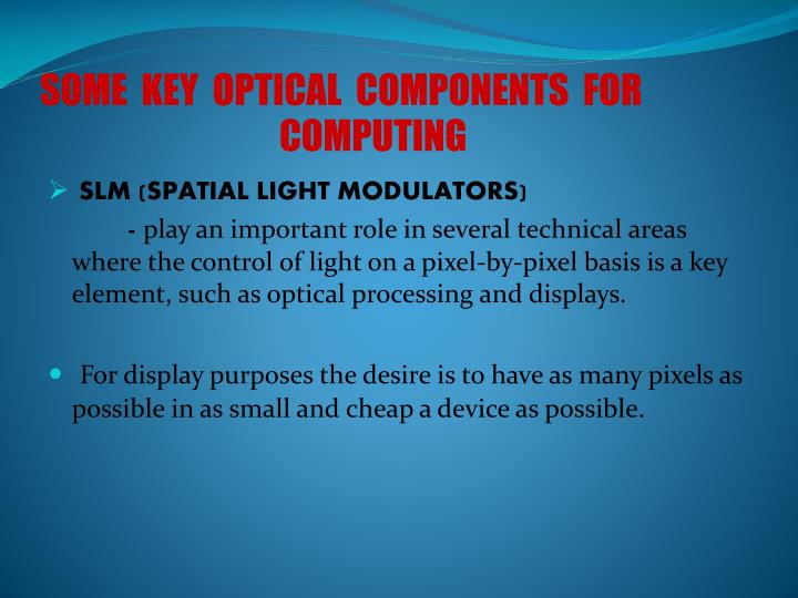 PPT - Optical Computing PowerPoint Presentation - ID:2388863